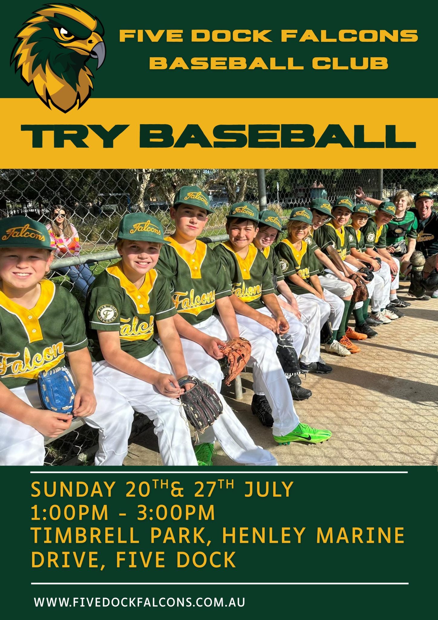 Try Baseball – Five Dock Falcons Baseball Club